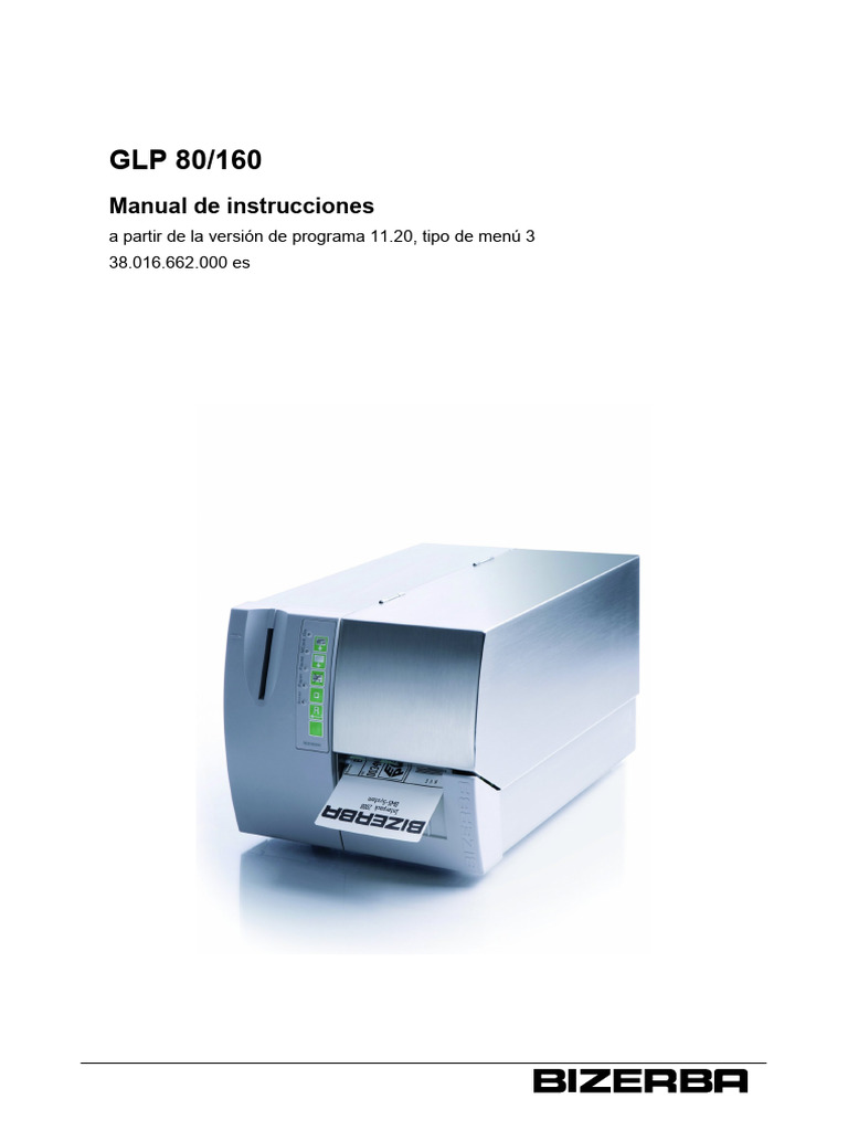 Bizerba GLP80-160 | PDF | Tecnología de información y comunicaciones ...