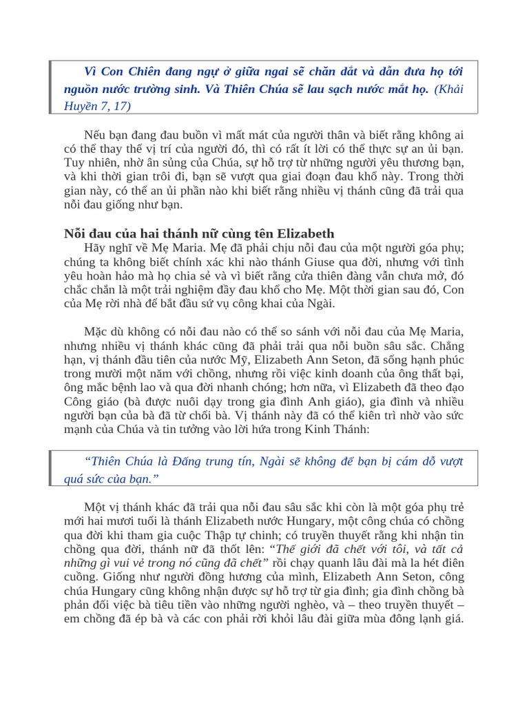 Các Thánh Và Hành Trình CH A Lành T N I Đau | PDF