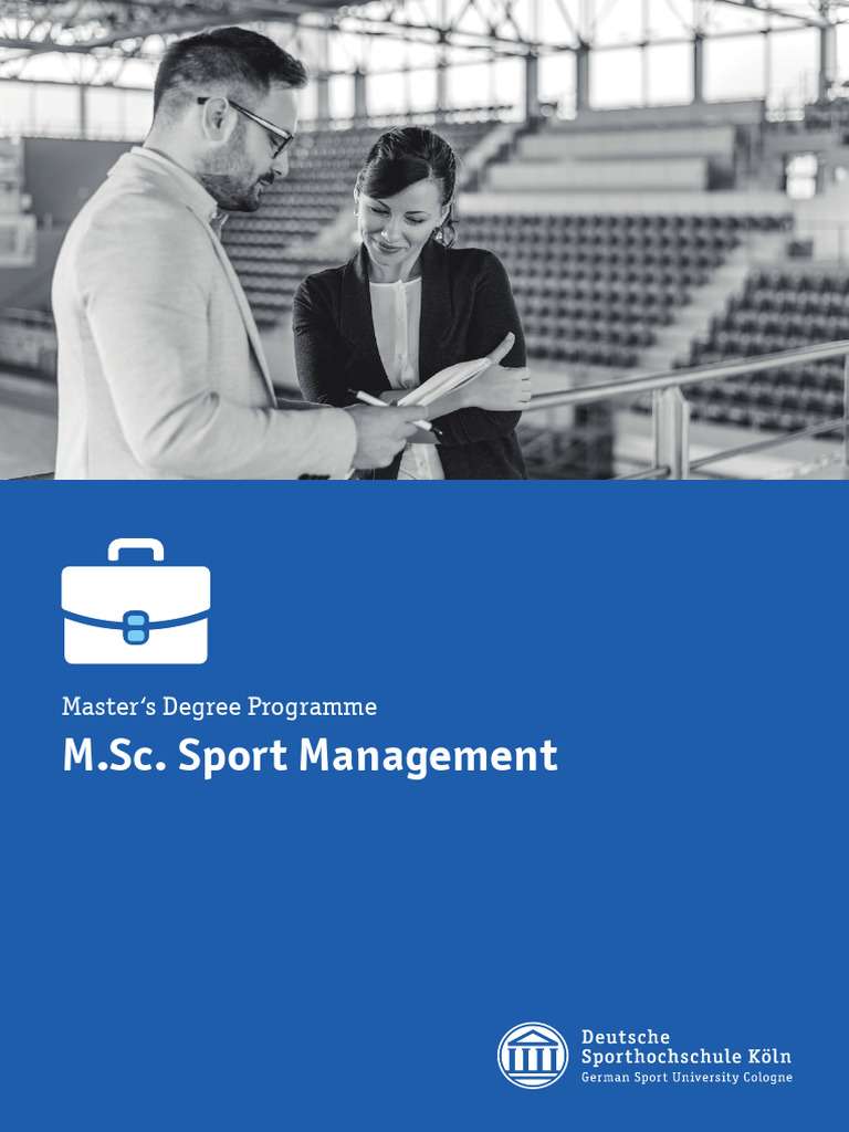 M.Sc. Sport Management at Cologne | PDF | Evaluation | Master's Degree