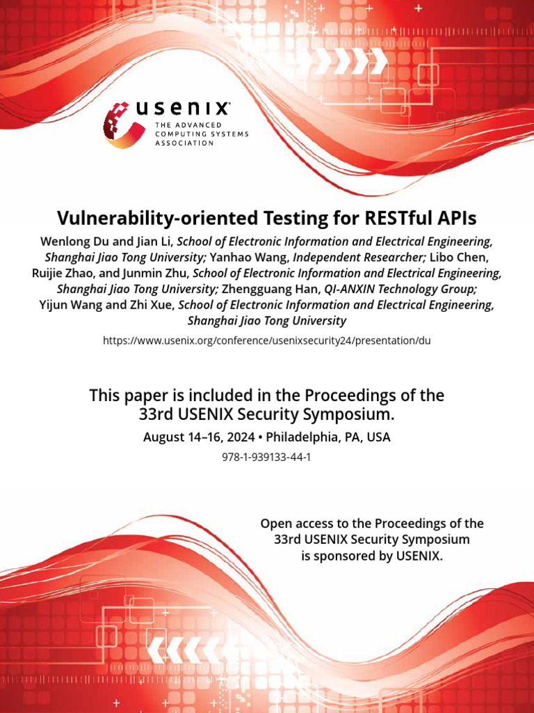 usenixsecurity24-du | PDF | Parameter (Computer Programming) | Vulnerability (Computing)