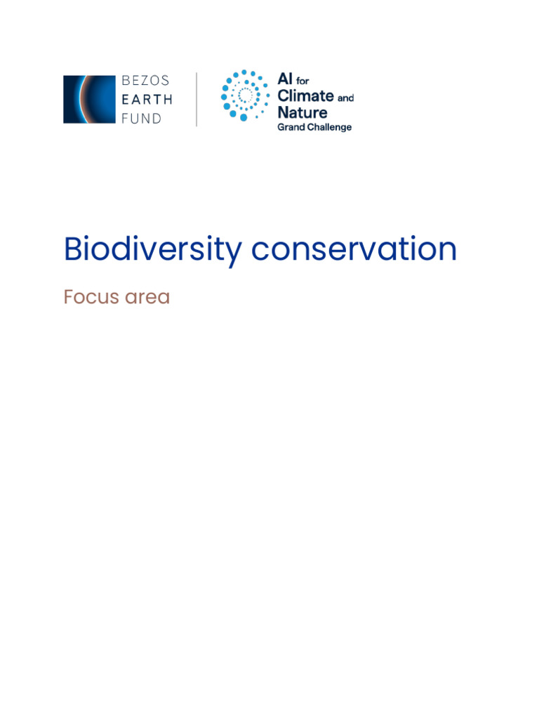 AI Innovations in Biodiversity Conservation | PDF | Conservation ...
