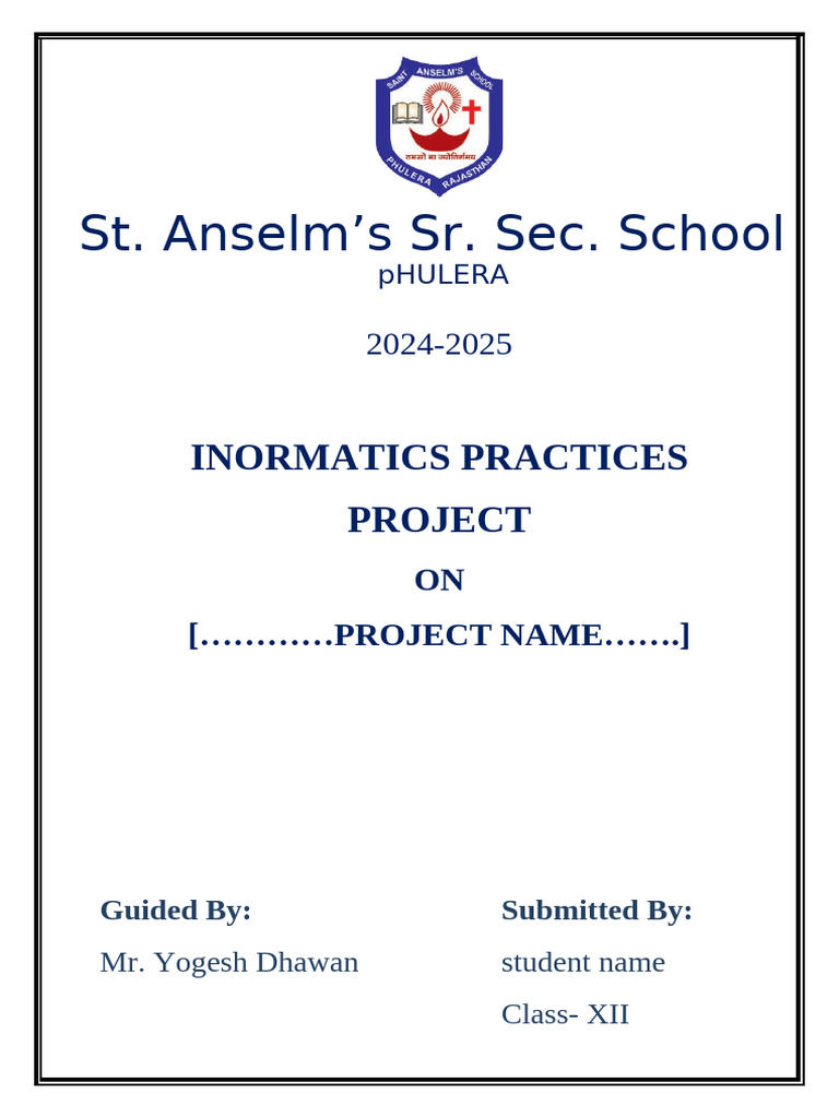 IP project Initial Pages | PDF
