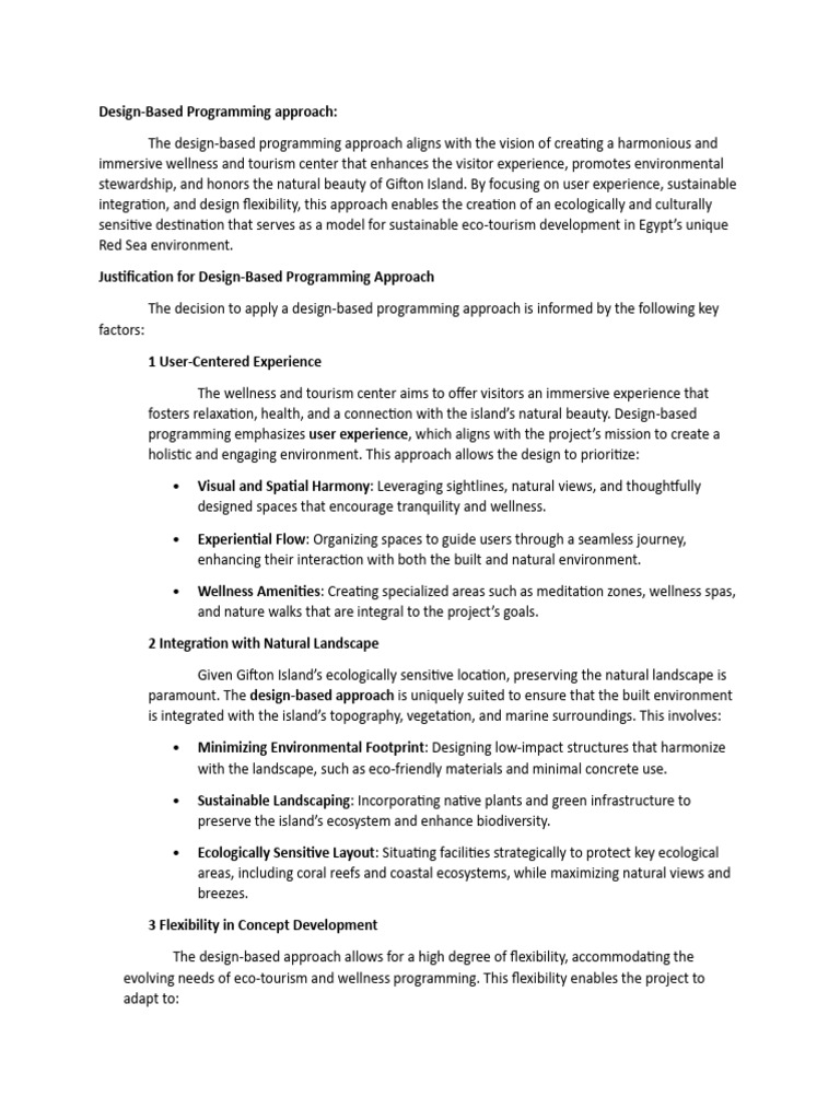 Design Programming | PDF | Sustainability | Ecology