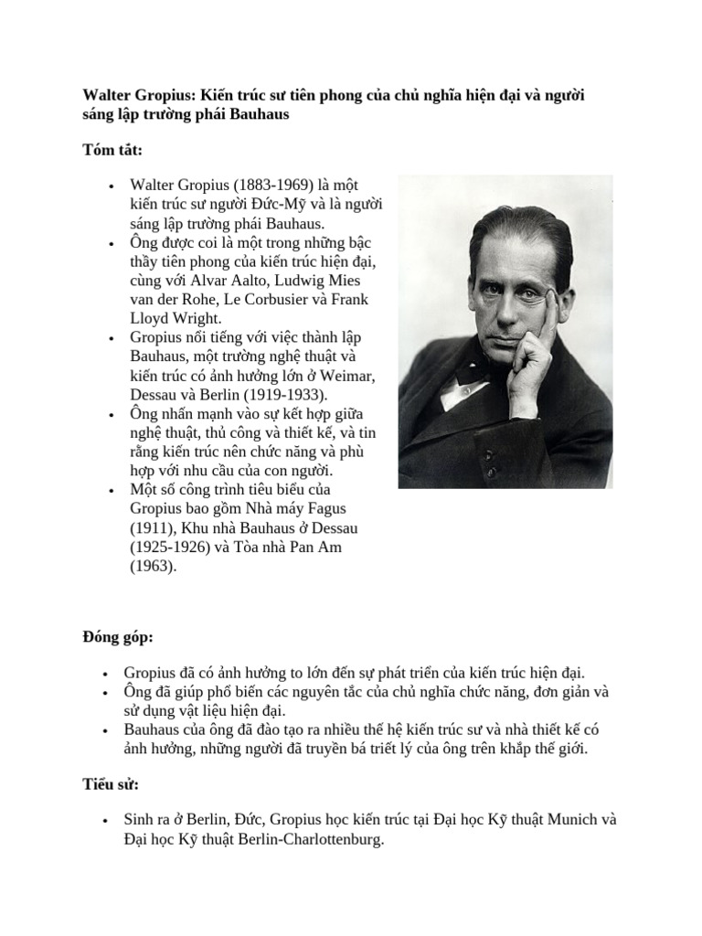 Walter Gropius | PDF
