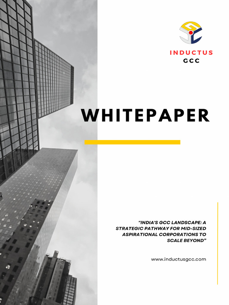 WHITEPAPER Indias GCC Landscape A Strategic Pathway For Mid Sized ...