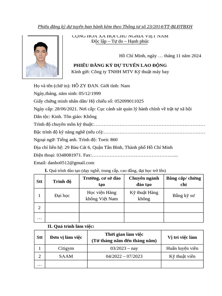 Phieu Dang Ky Du Tuyen Lao Dong 2024 Pdf
