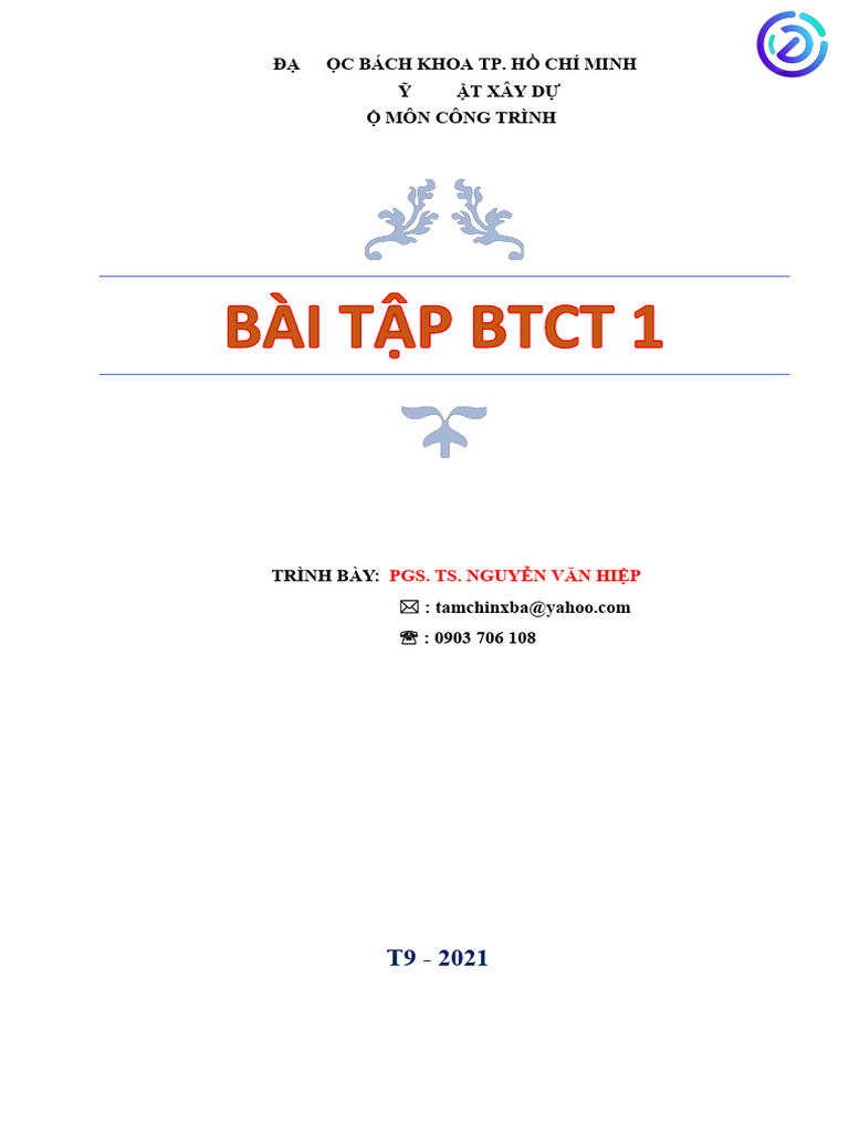 CDTC - BTCT1 - Bai Tap 9-21 | PDF