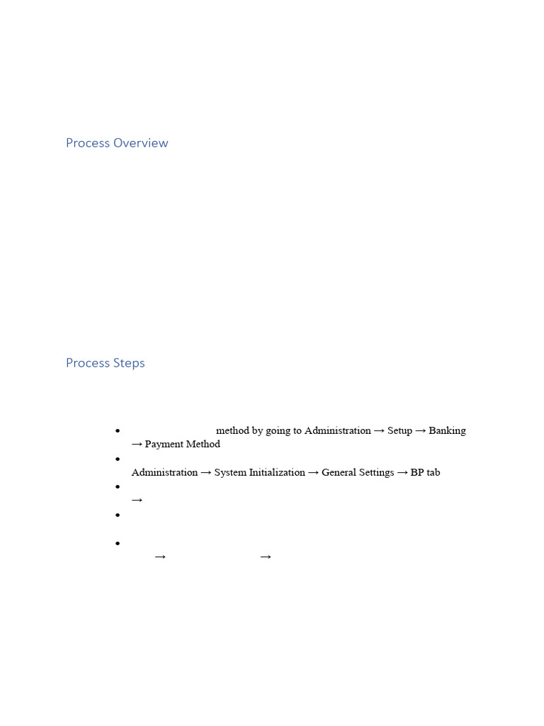 SOP - Payment Process and BP Update in SAP - TMF | PDF | Credit Card ...