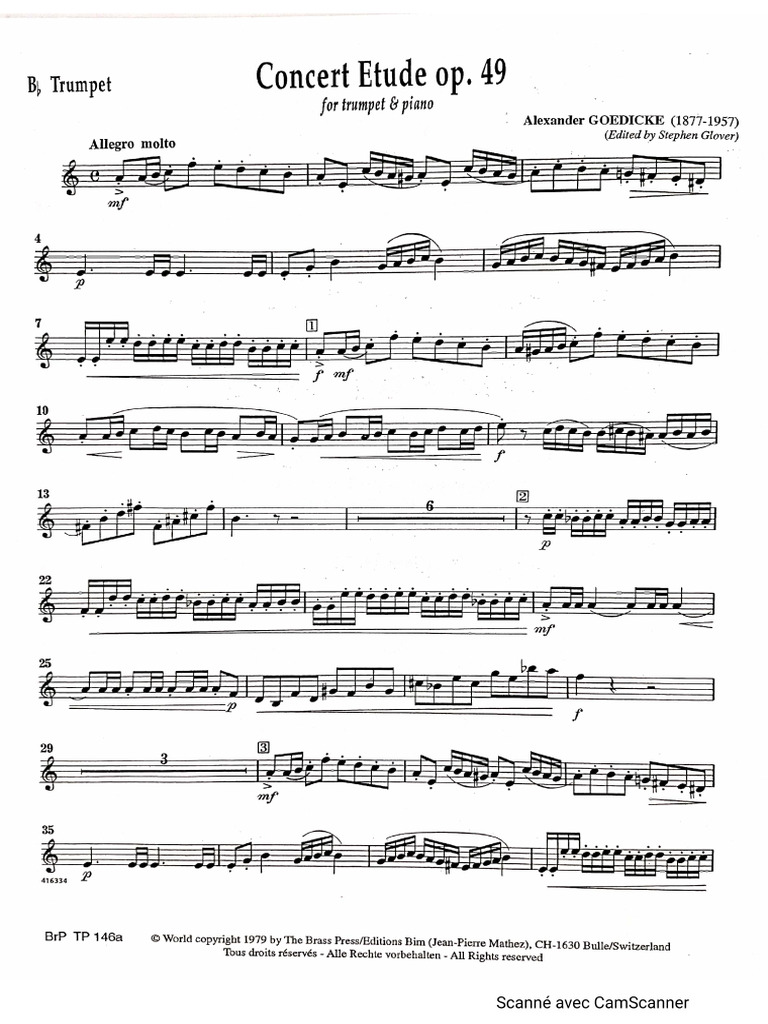 Goedicke, Concert Étude Op 49 | PDF