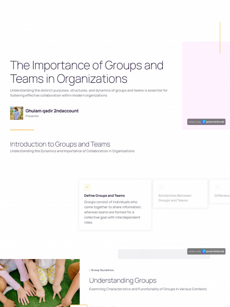 7 Understanding Groups and Teams - Full Explanation | PDF