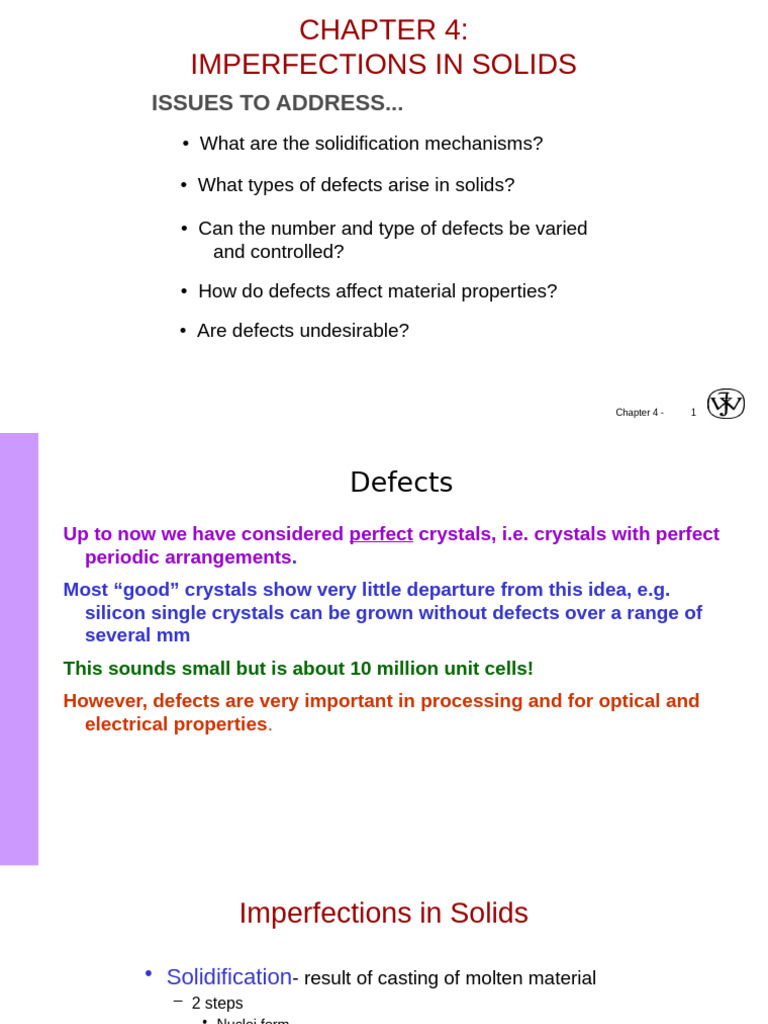 CHAPTER 4 | PDF | Dislocation | Plasticity (Physics)