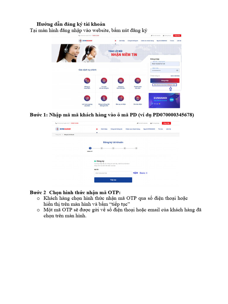 HDSD DangKy WEB | PDF