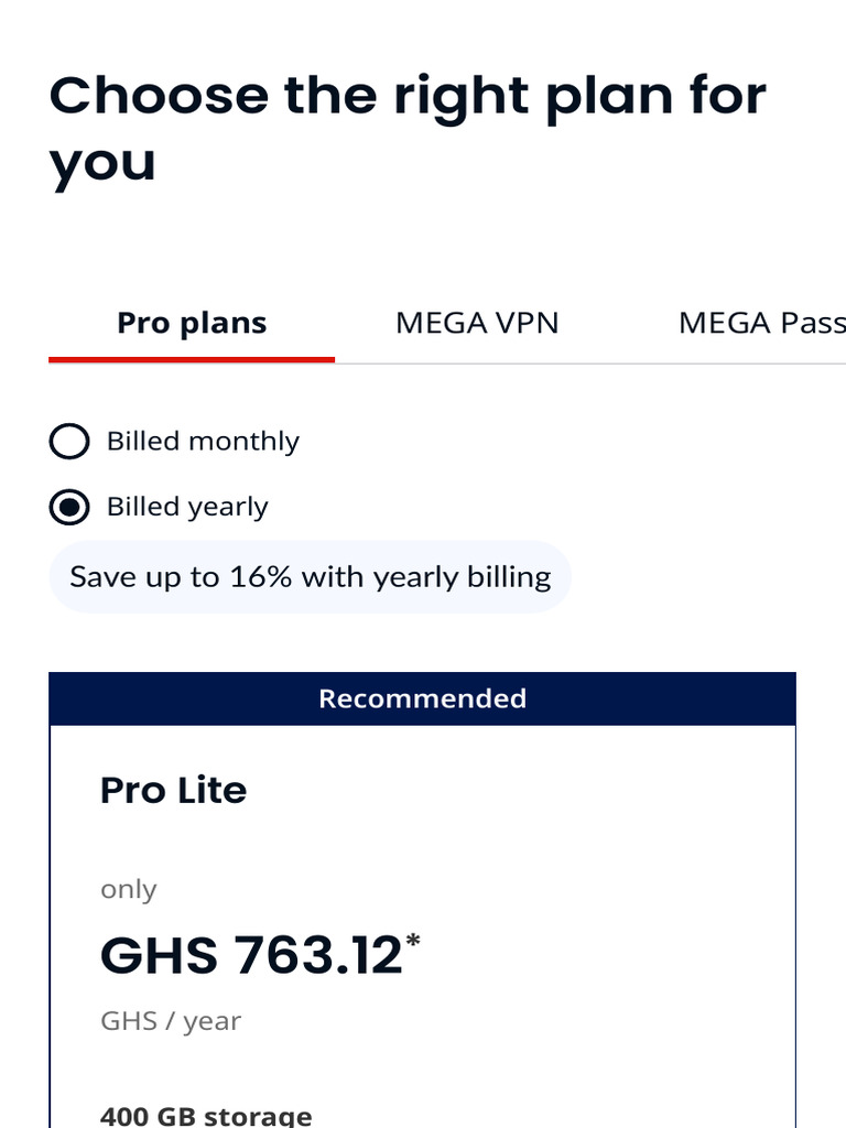 Compare Plans and Pricing - MEGA | PDF