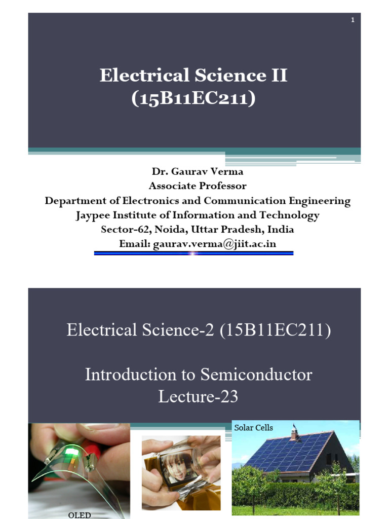 23_ES-2_Unit4 | PDF | Electrical Resistivity And Conductivity | Semiconductors