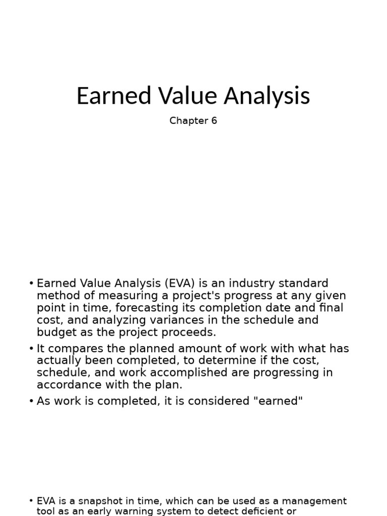 Earned Value Analysis (1)-1 | PDF