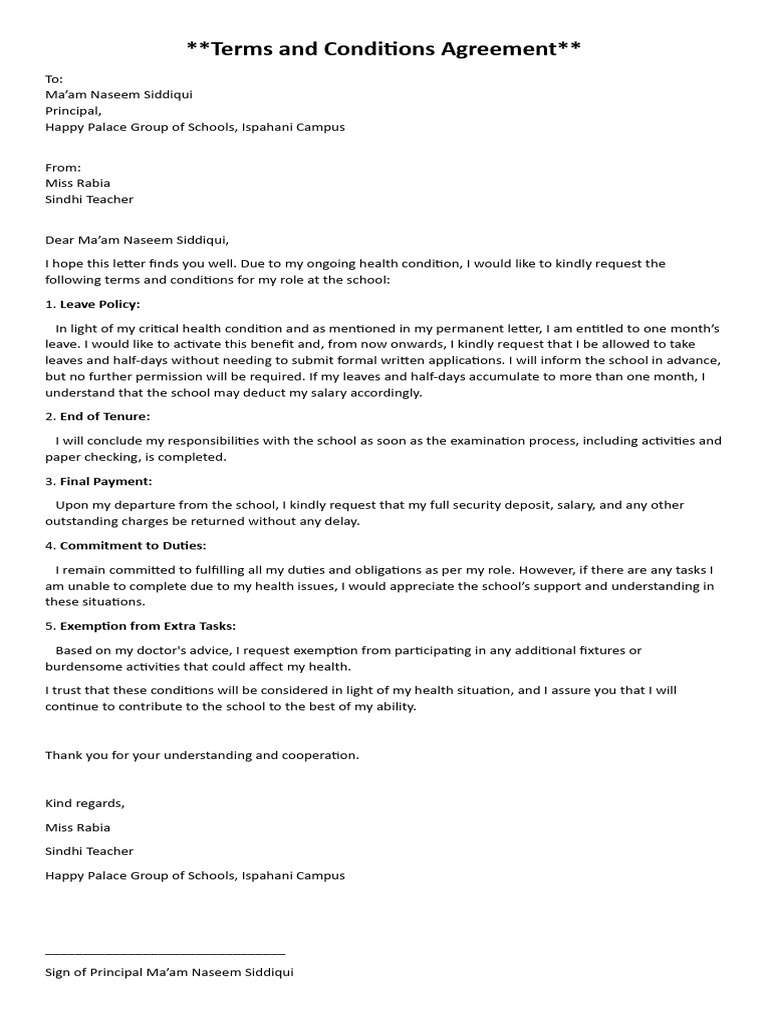 Miss Rabia Terms and Condition | PDF