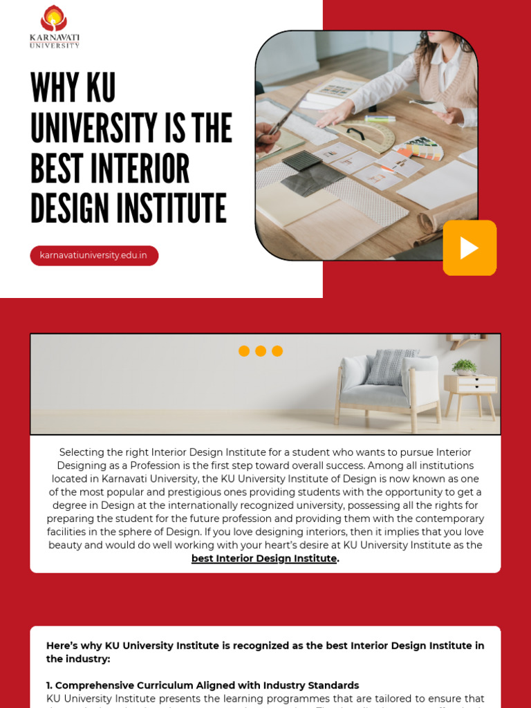Why KU University Is The Best Interior Design Institute | PDF ...