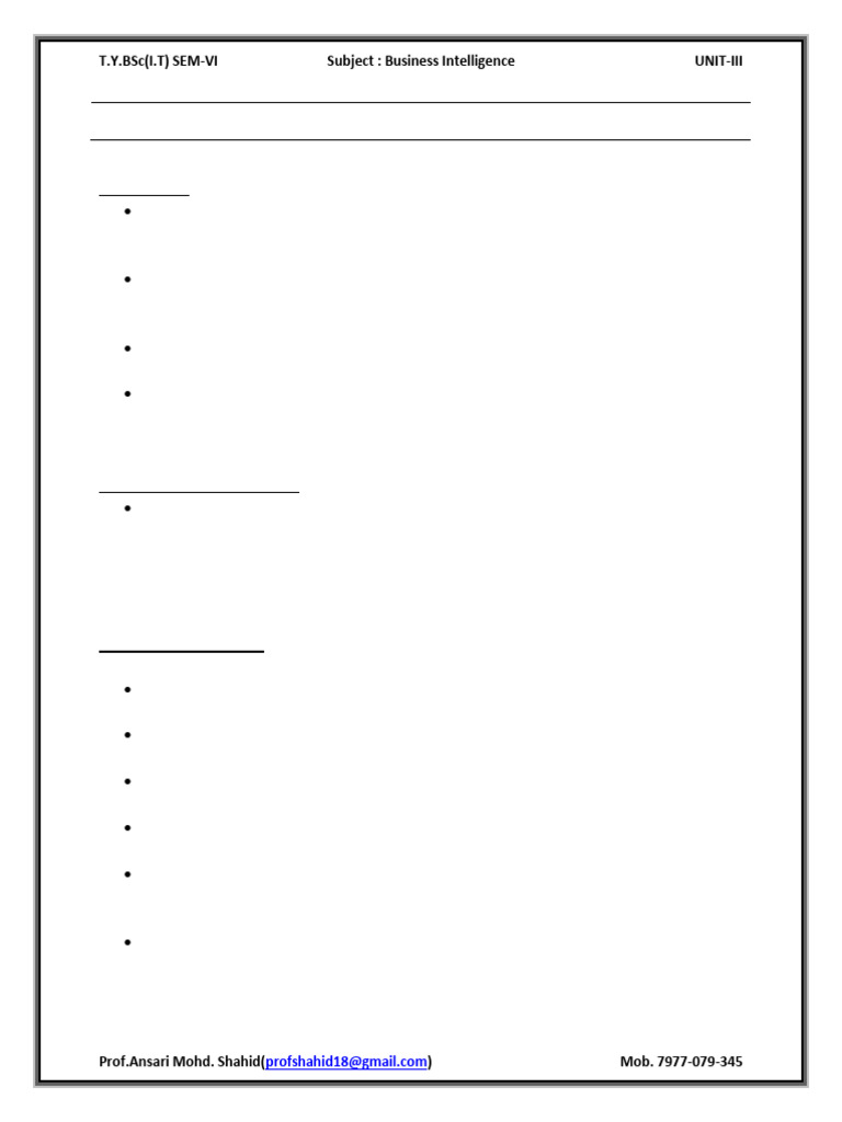 BI UNIT-03 Chap01 Classification | PDF | Statistical Classification | Support Vector Machine