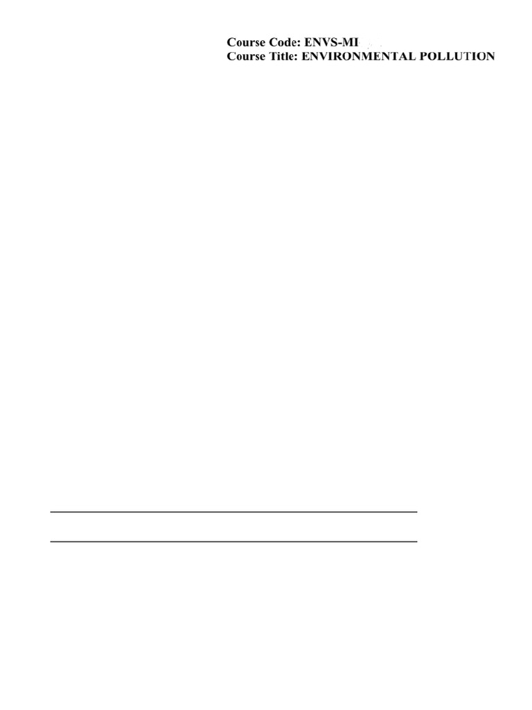 envs-1 book | PDF | Particulates | N Ox