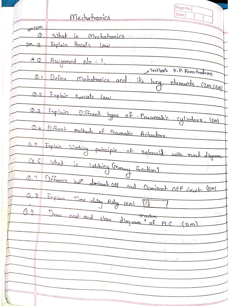 Mechatronics notes (2) | PDF