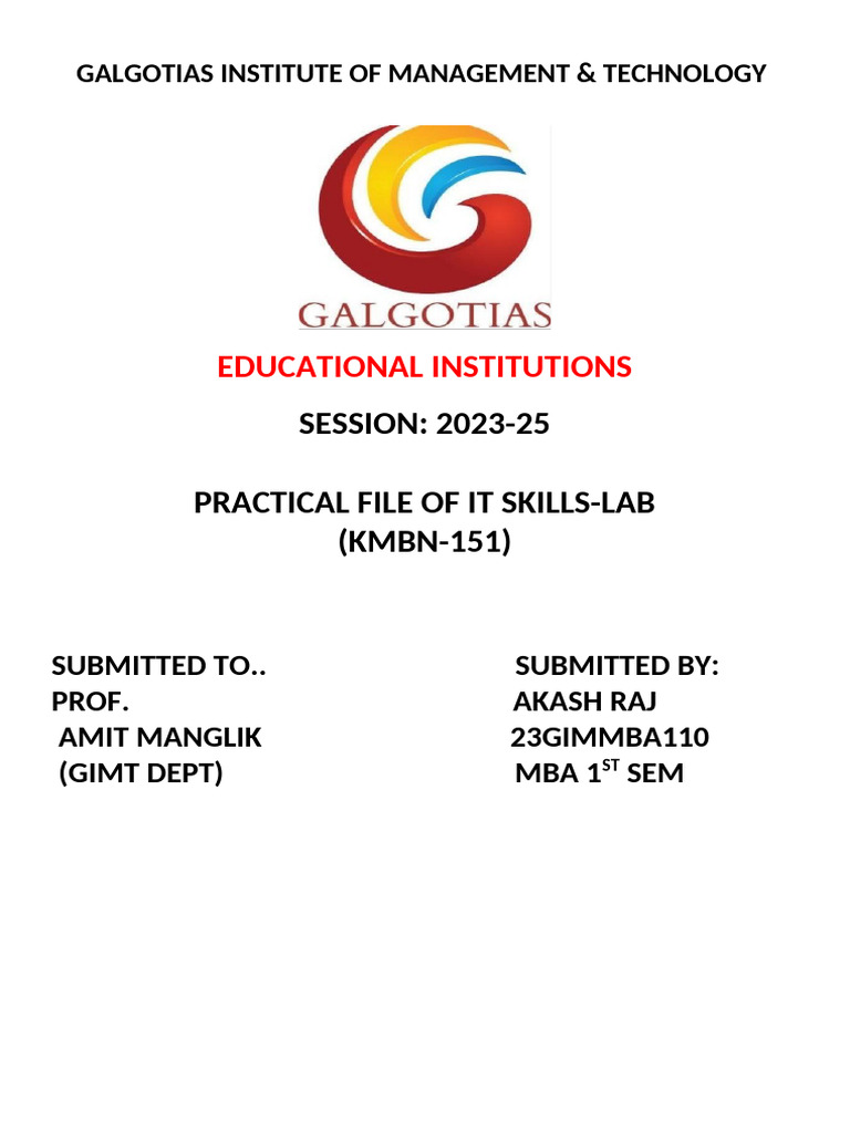 AKASH GALGOTIAS INSTITUTE OF MANAGEMENT | PDF | Taxes | Wages And Salaries