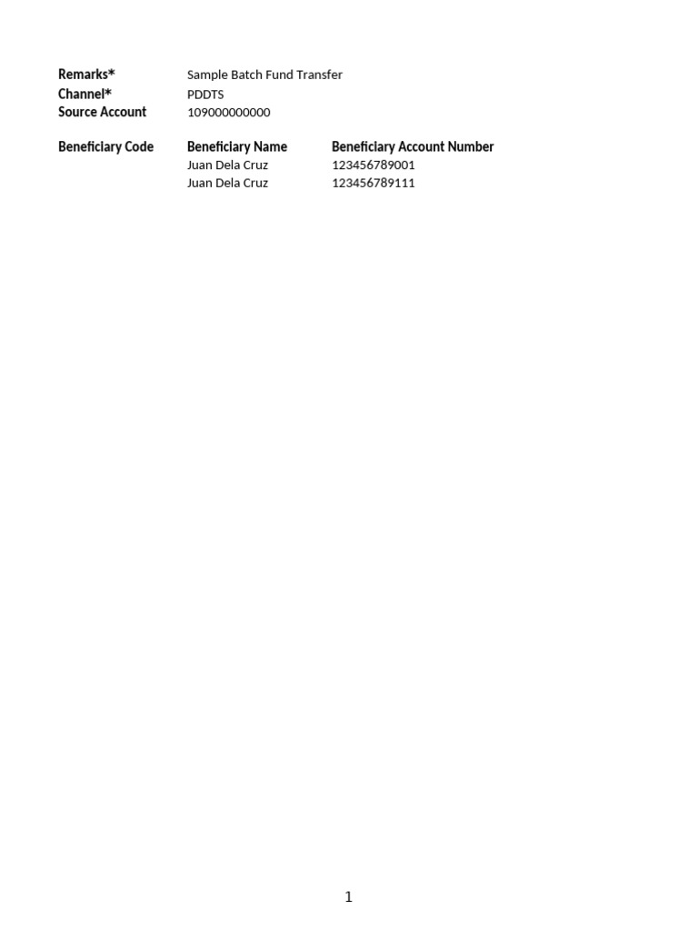 PDDTS Sample File | PDF