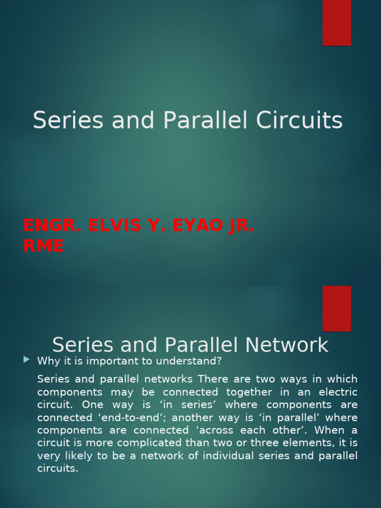 Series and Parallel Circuits | PDF | Series And Parallel Circuits ...
