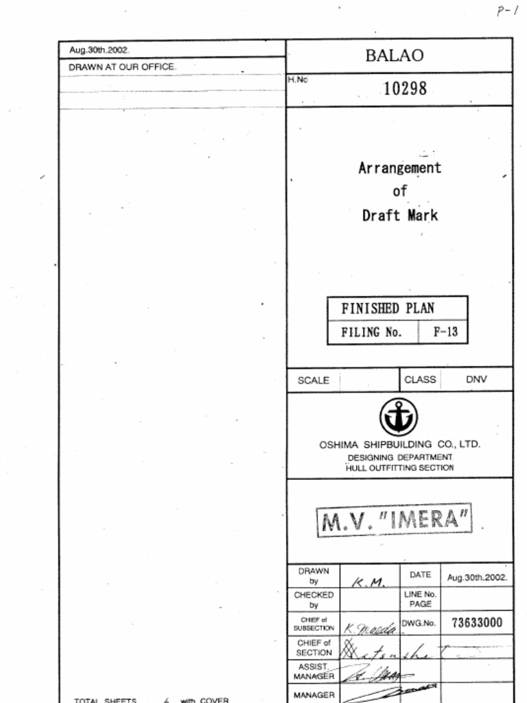 ARRANGEMENT OF DRAFT MARK | PDF