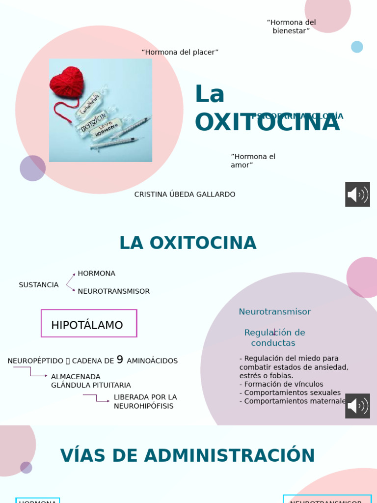 Oxitocina GC3 PPT | PDF | Hormona