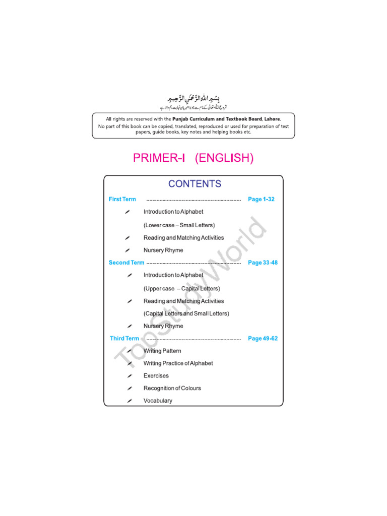 Free English Primer Part 1 PDF Download | PDF