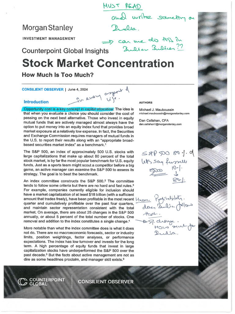 Stock Market Concentration | PDF