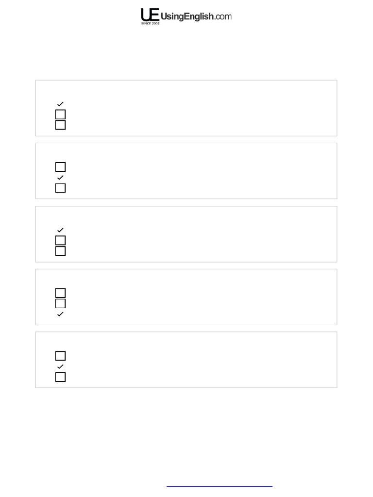 Relative Pronouns 2 Answer Sheet | PDF