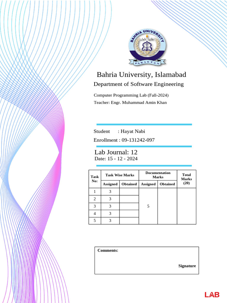 Lab 12 Structure | PDF | Programming Paradigms | Information Technology