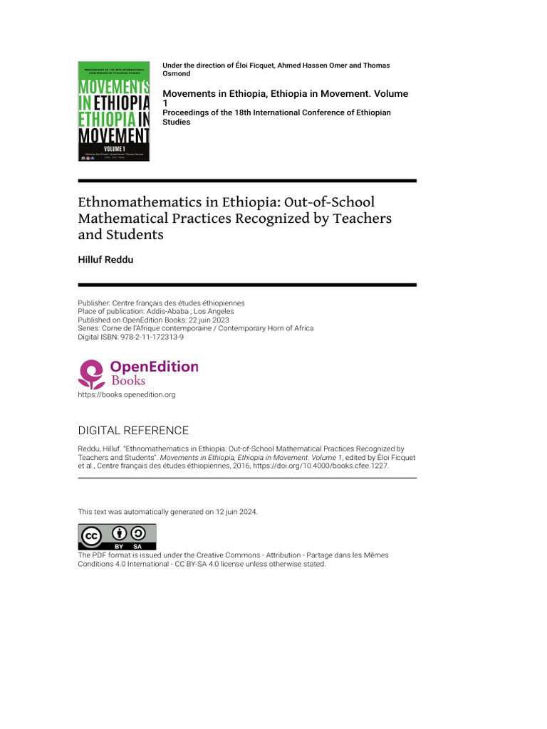 2023. Ethnomathematics | PDF | Mathematics | Teachers