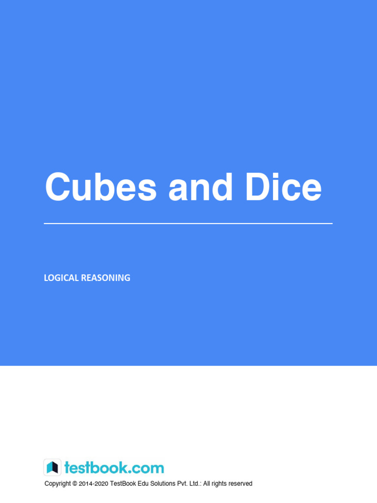 Cubes & Dice - Study Notes | PDF | Dice | Length