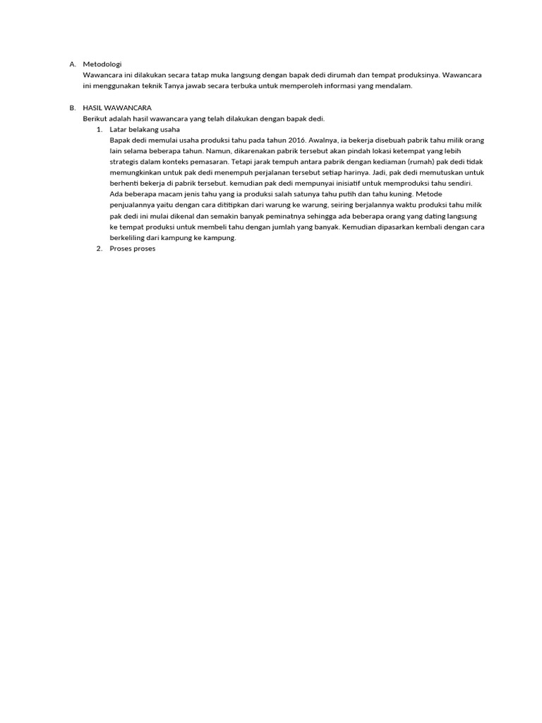 hasil wawancara | PDF