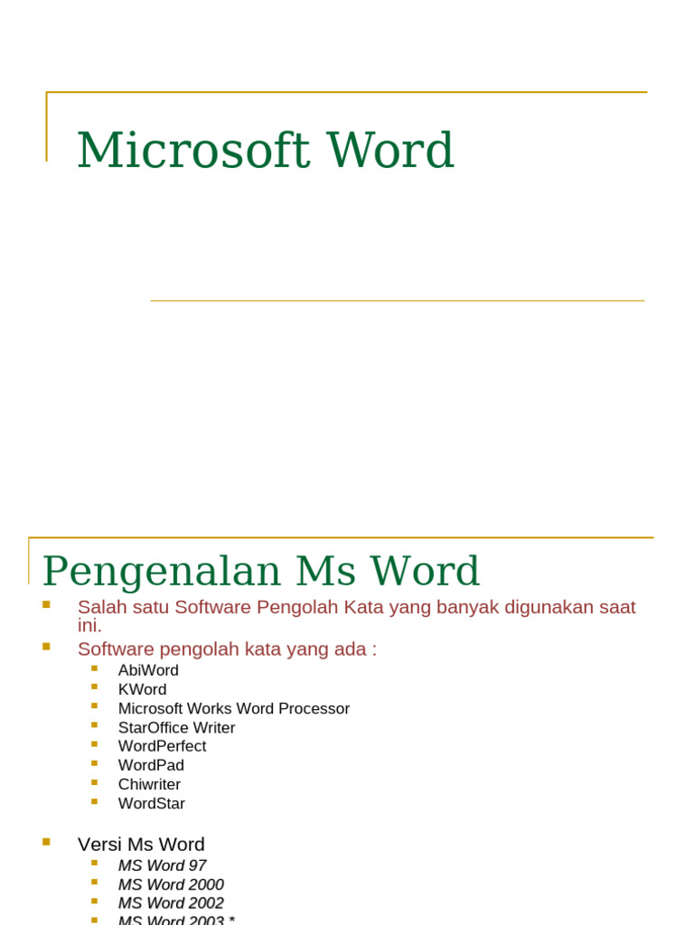 Modul Ms Word | PDF