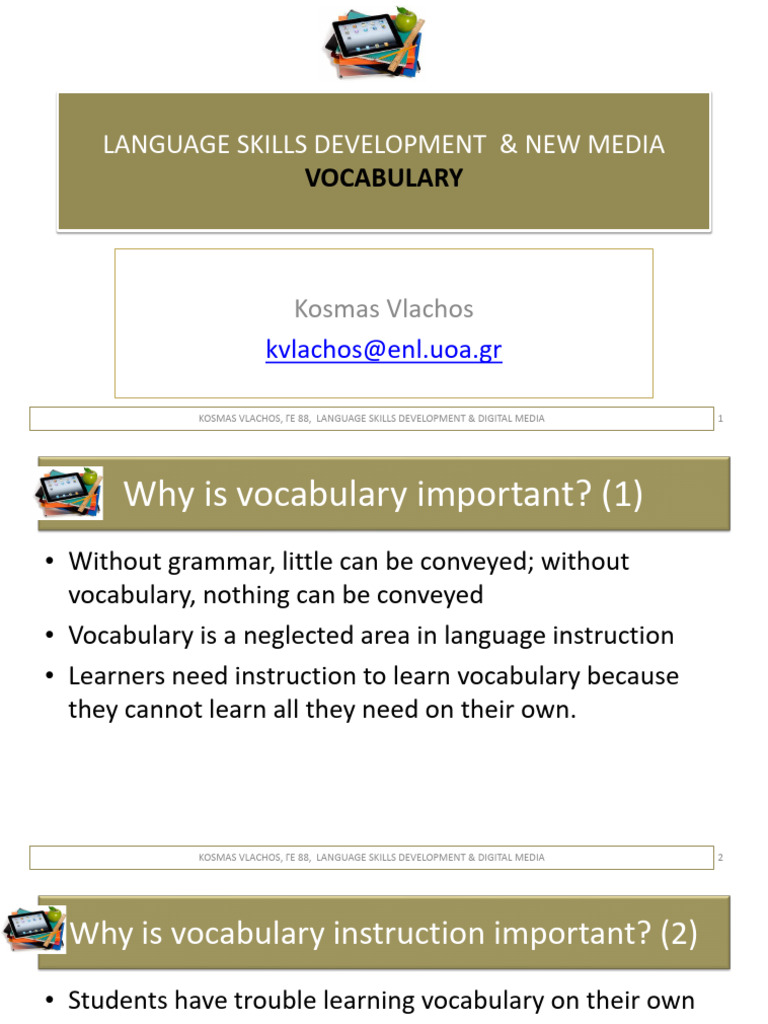 Vocabulary LSDDM | PDF | Vocabulary | Learning