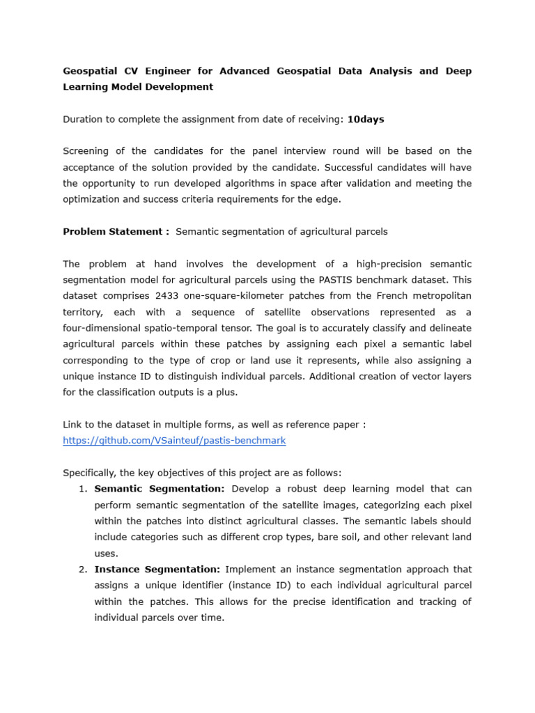 CV Engineer - Problem Statement-1 | PDF | Image Segmentation | Geographic Information System