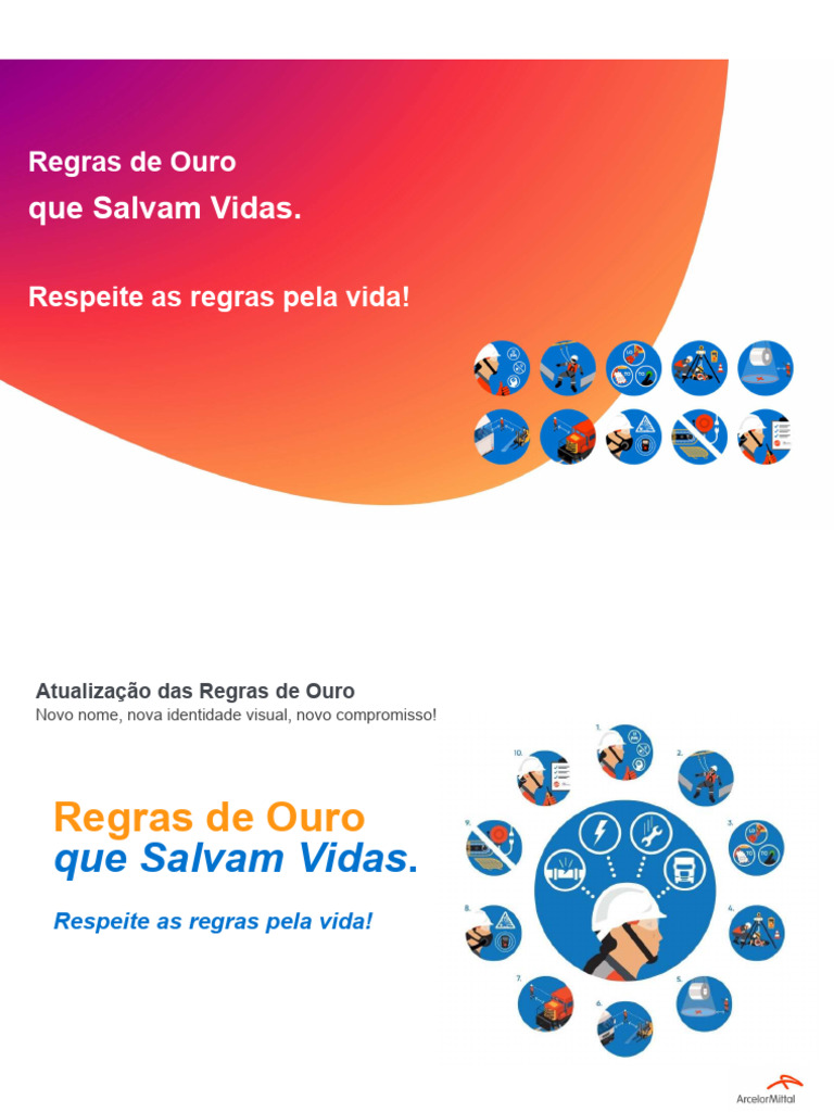 Regras de Ouro que Salvam Vidas | PDF | Tráfego | Transporte ferroviário