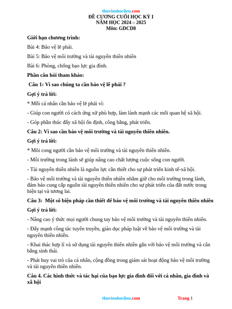 thuvienhoclieu.com-De-cuong-on-tap-cuoi-HK1-GDCD-8-Canh-dieu-24-25docx | PDF