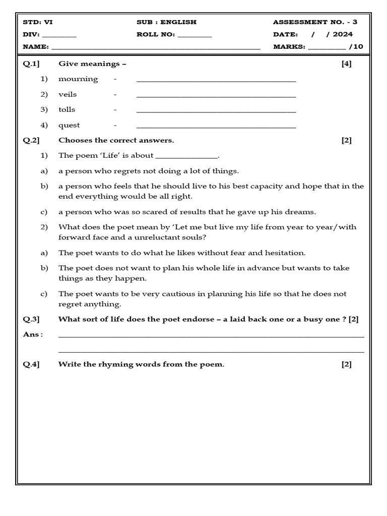 VI Assessment No - 03 | PDF | Rock (Geology) | Natural Materials