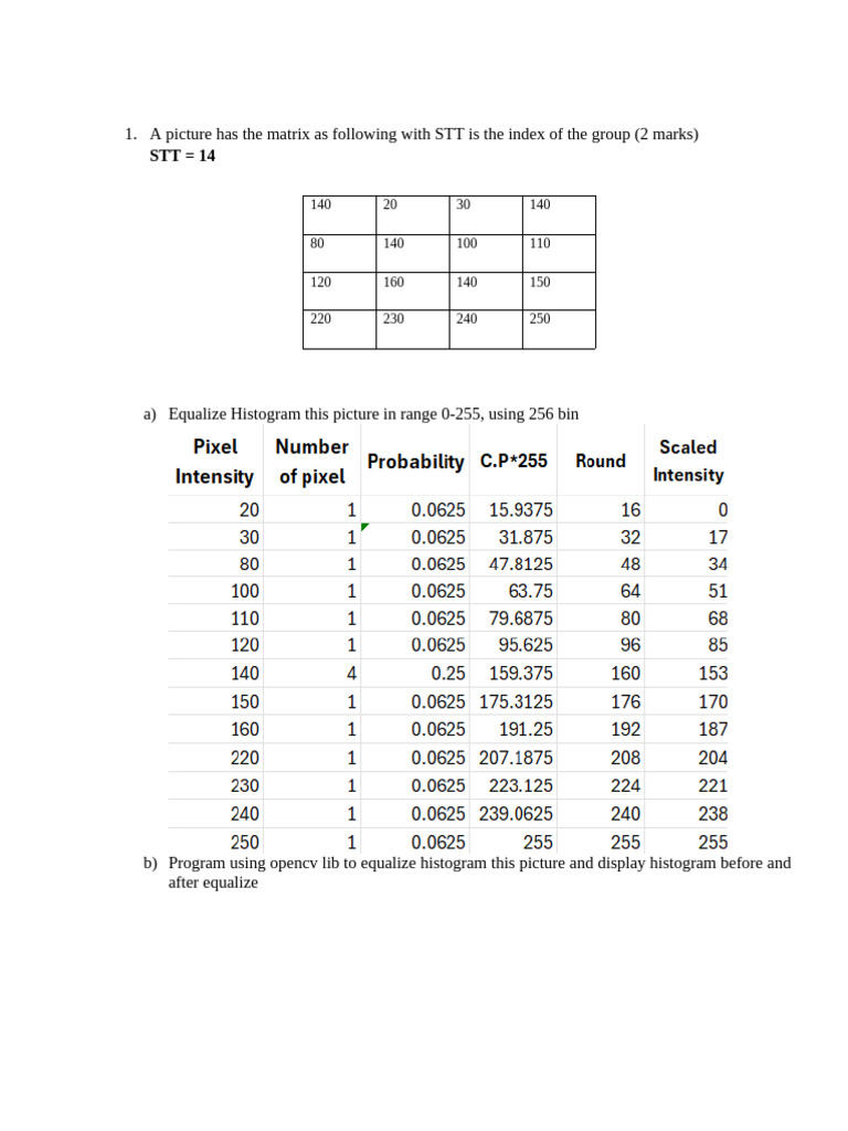 Exercise 1 Introduction and Threshold Histogram | PDF | Imaging | Digital Signal Processing