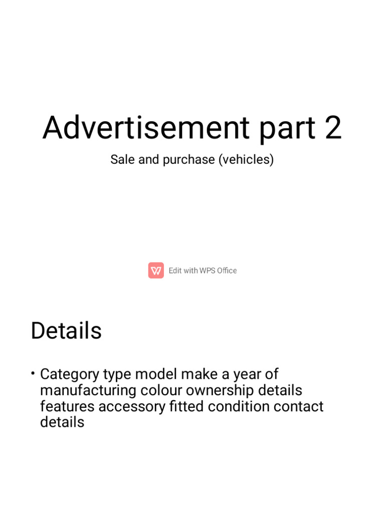 Advertisement Part 2 | PDF