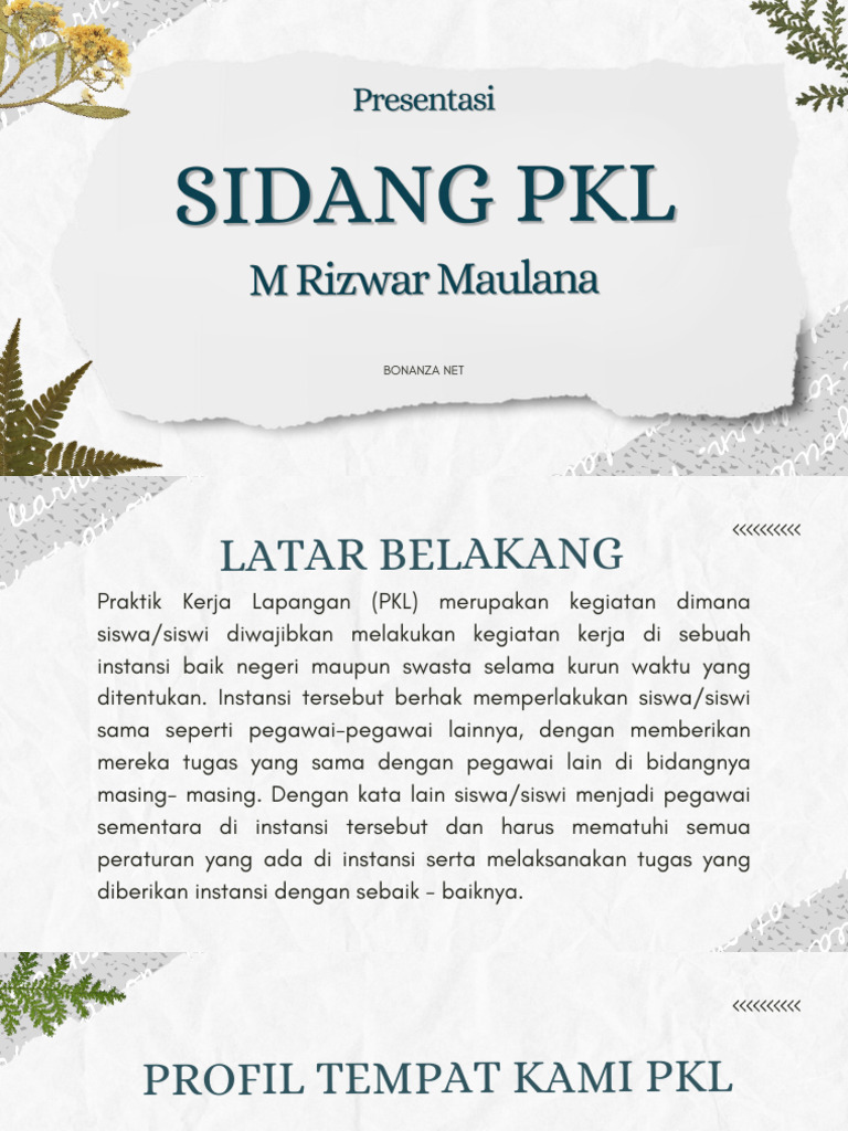 Laporan Pkl (1) | PDF