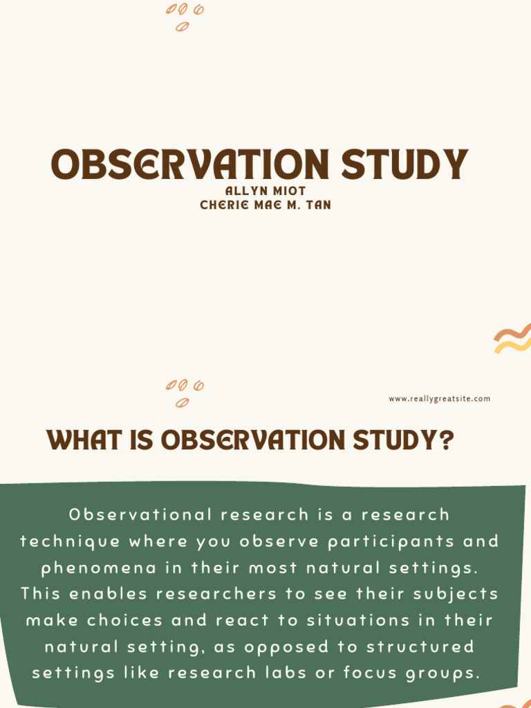 Observation Study | PDF