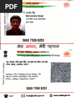 Aadhaar Card Information for Females | PDF