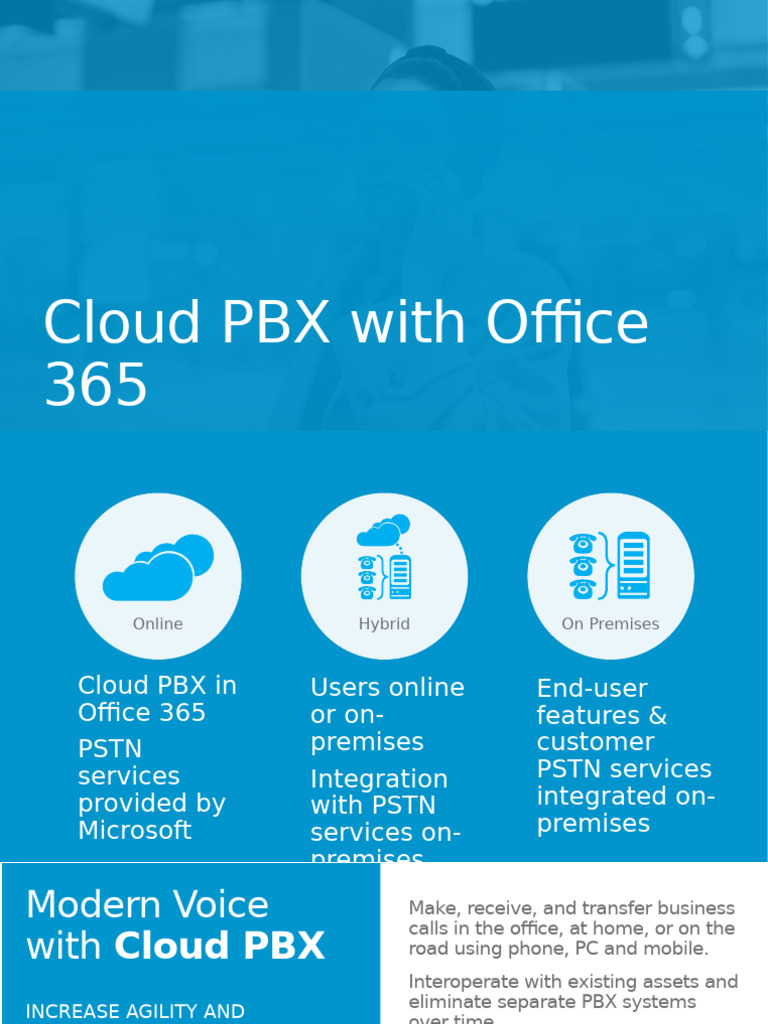 Cloud PBX Customer Presentation | PDF | Voicemail | Public Switched ...