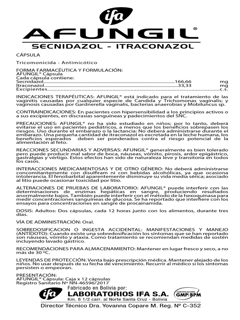 Afungil | PDF | Medicamentos con receta | Drogas