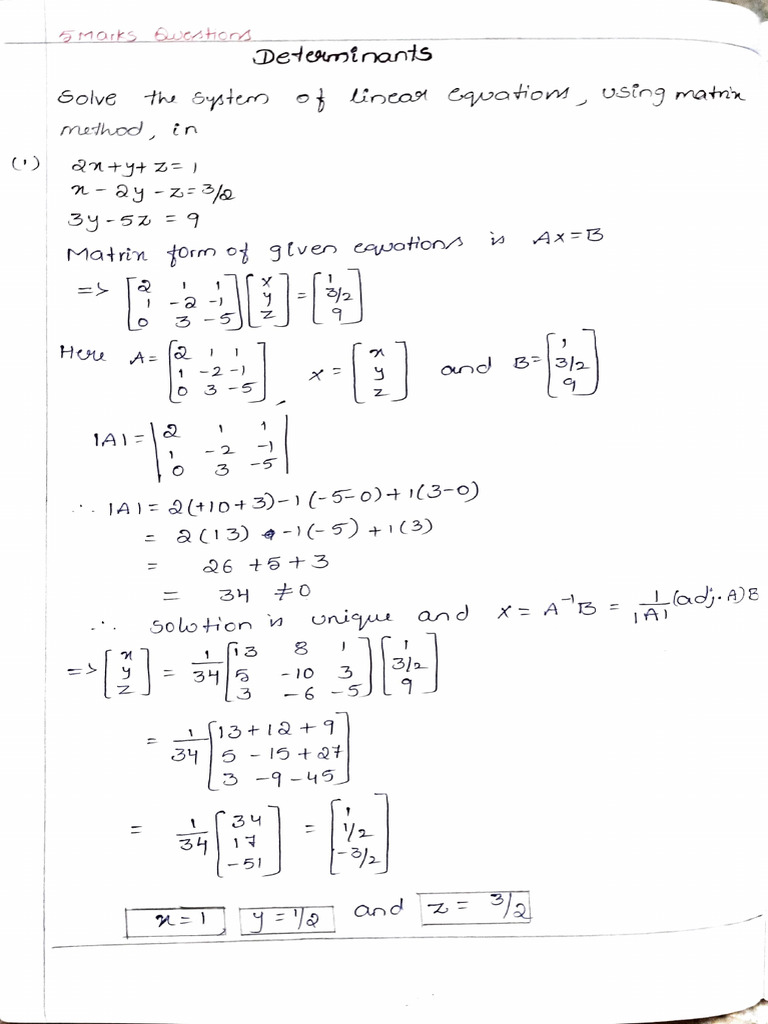 Determinants | PDF